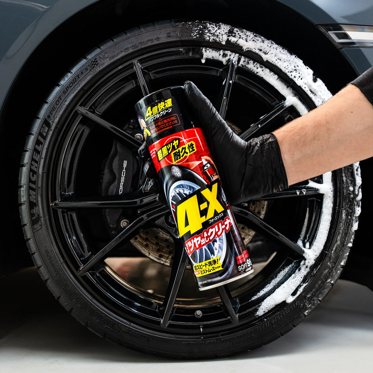 4-X Tire Cleaner, dressing for tyres, 470 ml – Soft99 Store UK
