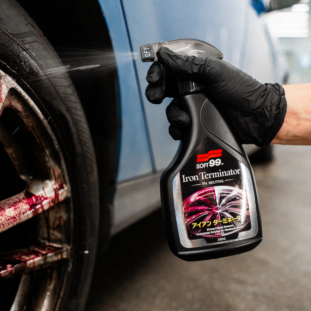 Iron Terminator, wheel cleaning agent, 500 ml – Soft99 Store UK