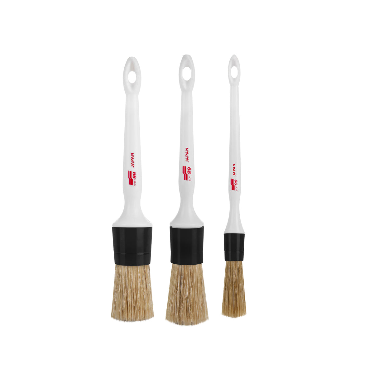 Soft99 Interior Brushes Set, detailing brushes, 3 pcs.: 16 mm, 24 mm ...